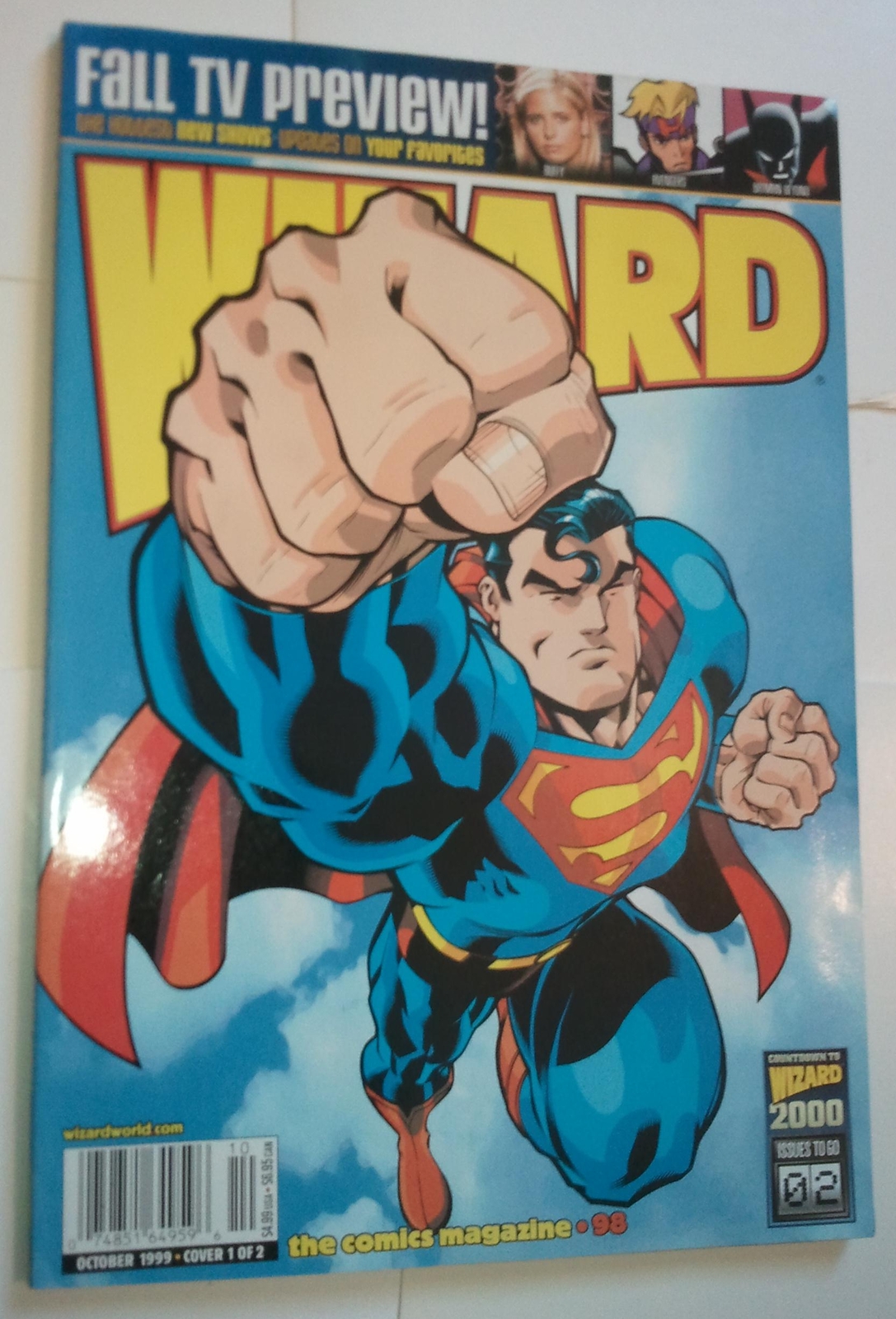 Wizard Comics Magazine 98 Superman Ed McGuinness Art Cvr | eBay