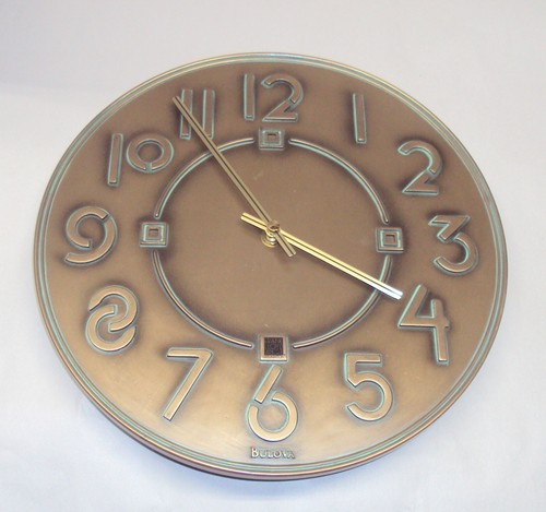 Frank Lloyd Wright BULOVA Wall Clock Exhibition Font Typeface Architect ...