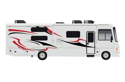 Class A Motor Home Decals, Rv Graphics Vinyl Kits Red-Black Rebuild ...