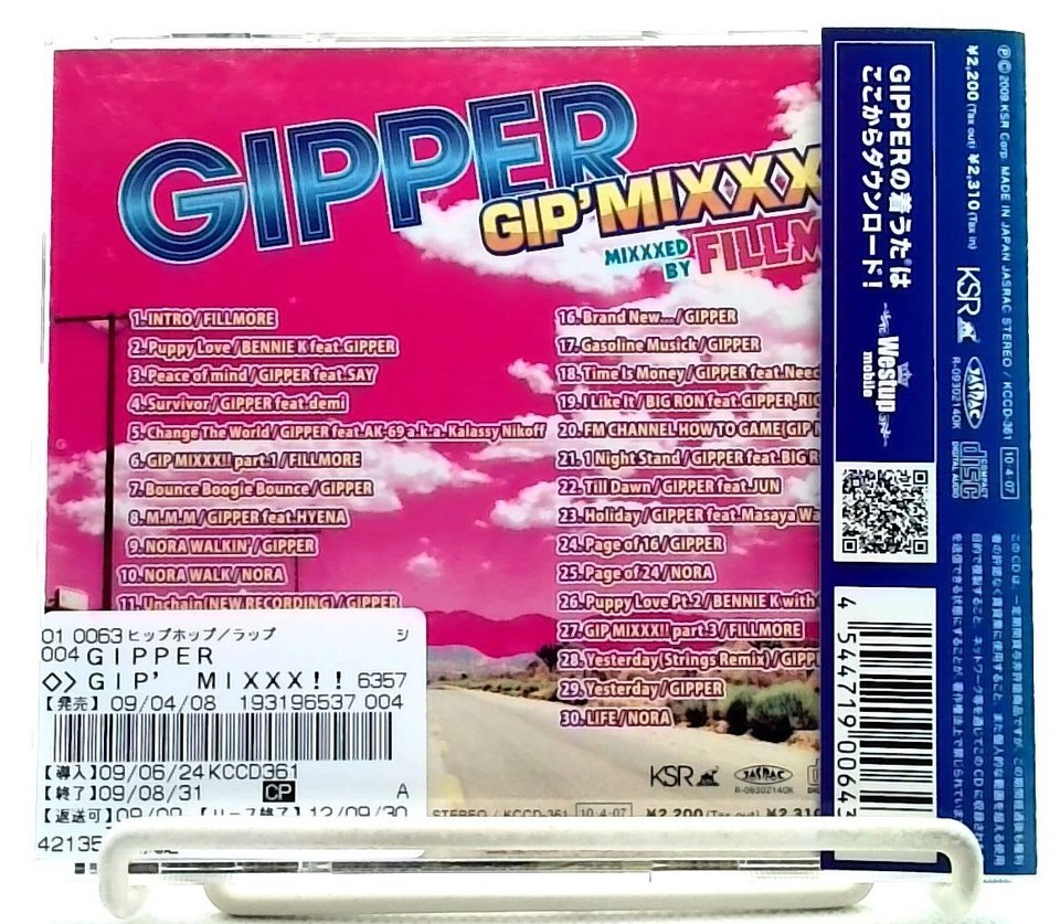 GIP’ MIXXX!! mixxxed by FILLMORE / GIPPER [CD][OBI] HIP HOP/ JAPAN | eBay