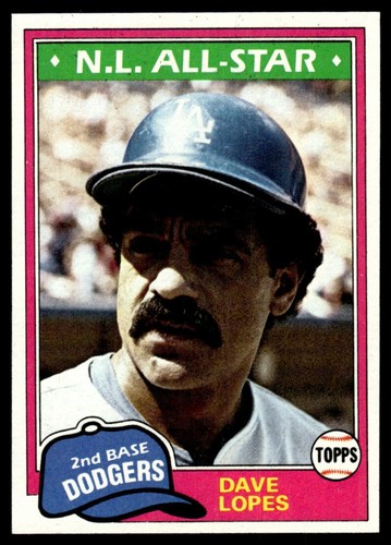 1981 Topps Dave Lopes Los Angeles Dodgers #50 | eBay