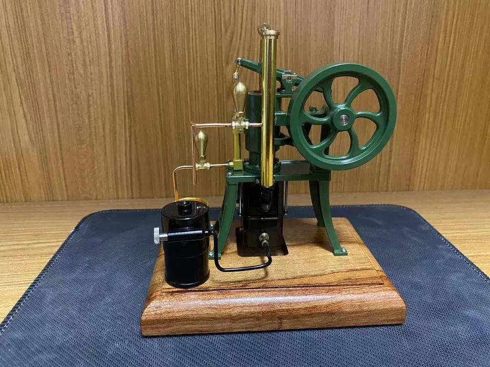 Mini Stirling Engine Green Brass Rider Ericsson Hot Air Pumping Engine ...