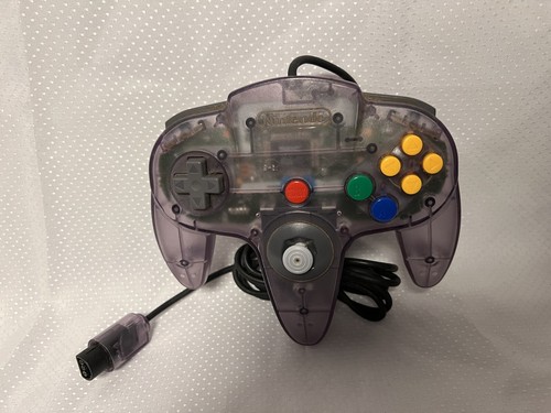 Nintendo 64 N64 Atomic Purple Controller NUS-005 Controller Authentic ...