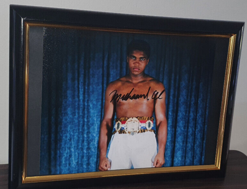MUHAMMAD ALI - HAND SIGNED - WITH COA - FRAMED 8X10 PHOTO ORIGINAL | eBay