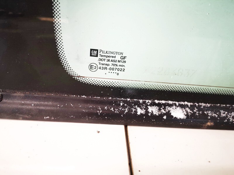 90579311 Rear Left side corner quarter window glass for Opel Z ...