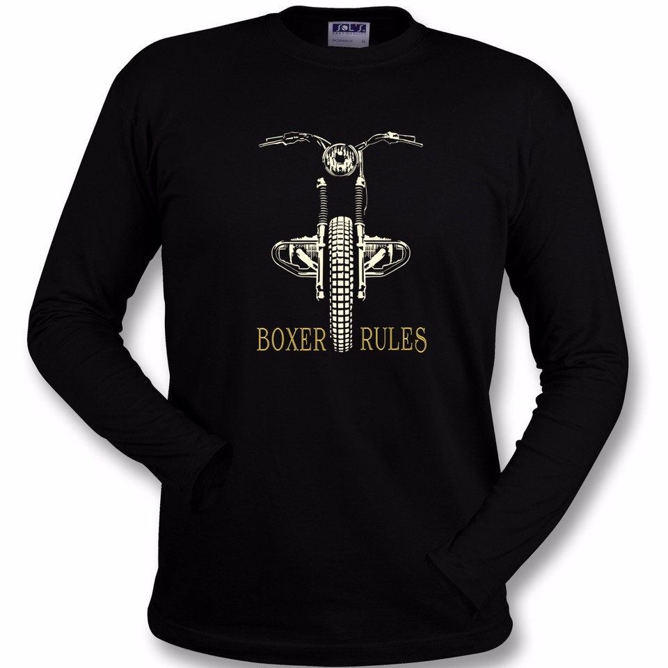 Classic Motorcycle t-shirt custom boxer moto bmw motorbike fans | eBay