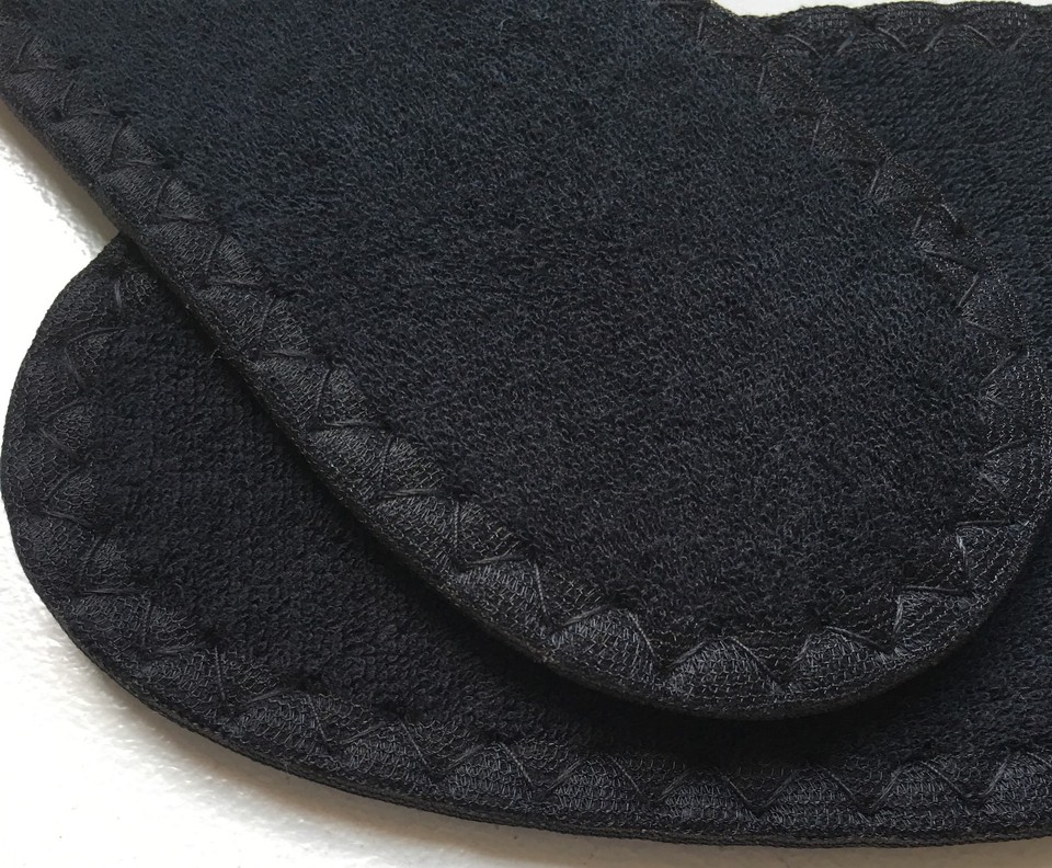 HappyStep Cotton Terry Barefoot Insoles-Go Sockless in Summer (1 black ...