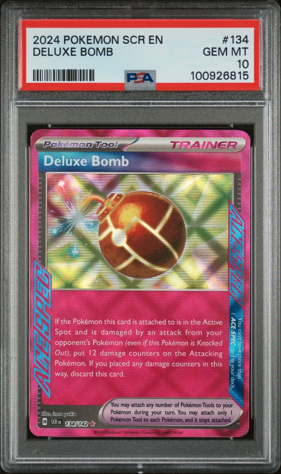 Deluxe Bomb 2024 Scarlet & Violet: Stellar Crown #134/142 Holo (ACE ...