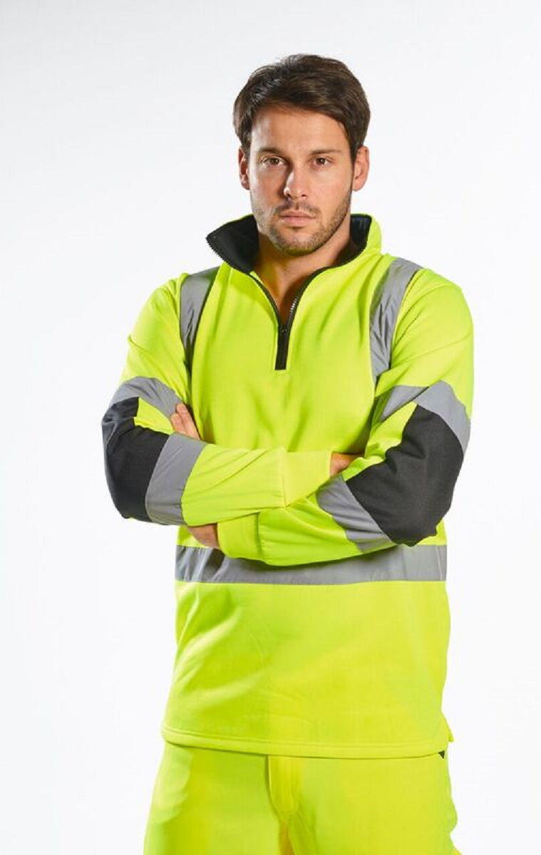 PORTWEST XENON RUGBY SHIRT SWEATSHIRT S-6XL B308 TYPE R CLASS 3 ...