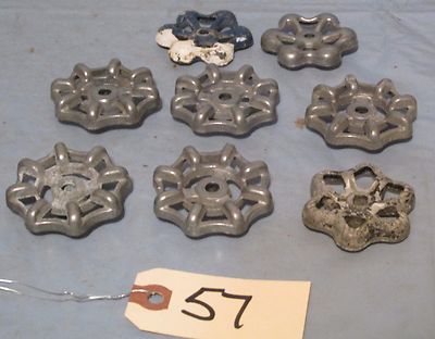 8 Vintage Industrial Machine Age Alum. Water Valve Handle Steampunk ...