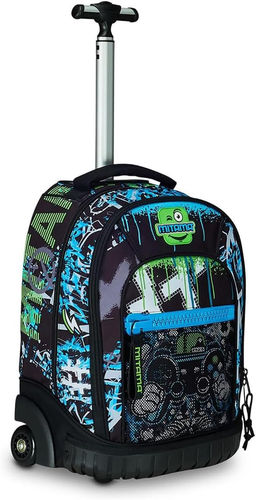 Trolley Run Scuola Punch Game,Doppio Scomparto, Blu E Verde, Scuola ...