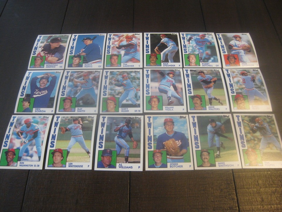 MINNESOTA TWINS 1983 & 1984 Topps Team Sets w Traded / Hrbek Viola ...