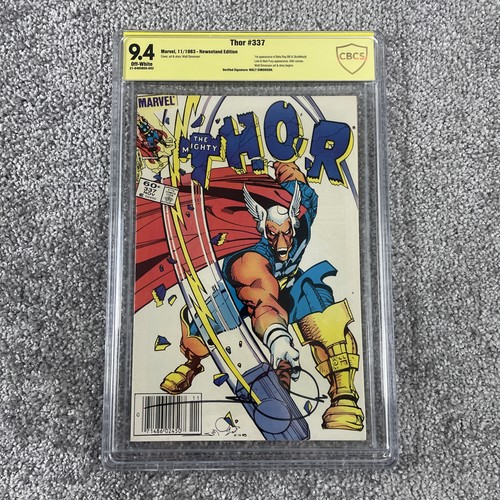 The Mighty Thor 337 CBCS 9.4 1st Beta Ray Bill Marvel 1983 Signed Walt ...
