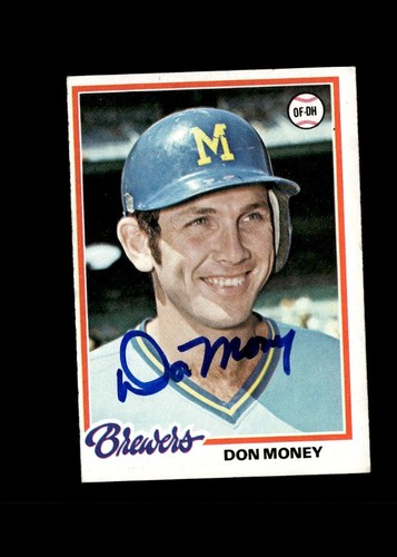 Don Money 1978 Topps Brewers authentic autographed card | eBay