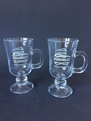 2x Bushmills Irish Coffee Glas Gläser Grog Glas Longdrink Cocktail 2er ...