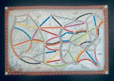 Ticket To Ride | Game Board, Train Map | Official Extra/Replacement ...