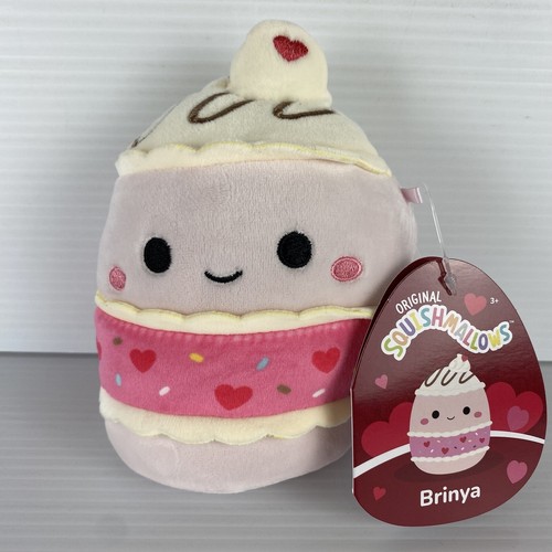 Squishmallows Brinya Valentines Cake 5 Inch Plush Kellytoy New With ...