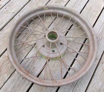 1926 1927 Model T Ford 21" inch WIRE SPOKE WHEEL Original 5 lug #2B | eBay