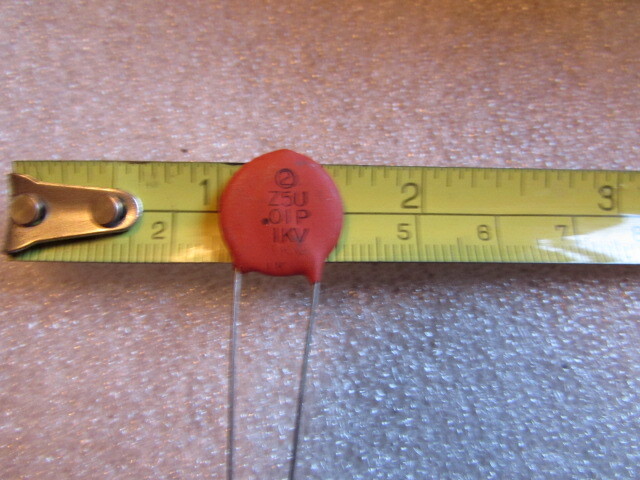 .01uF, 1KV Z5U Genuine Sprague Ceramite Disc Capacitor U.S.A. FAST FREE ...