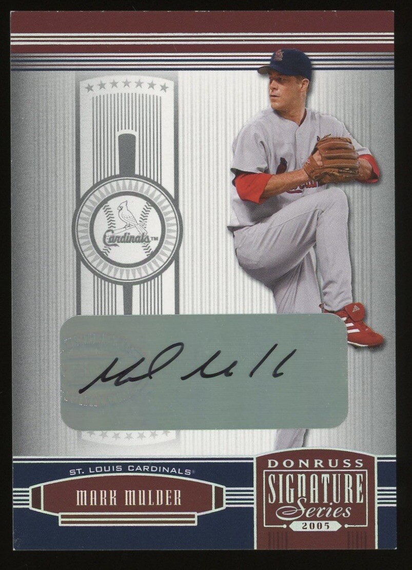 MARK MULDER 2005 DONRUSS SIGNATURE SERIES #133 AUTOGRAPH AUTO BD6630 | eBay