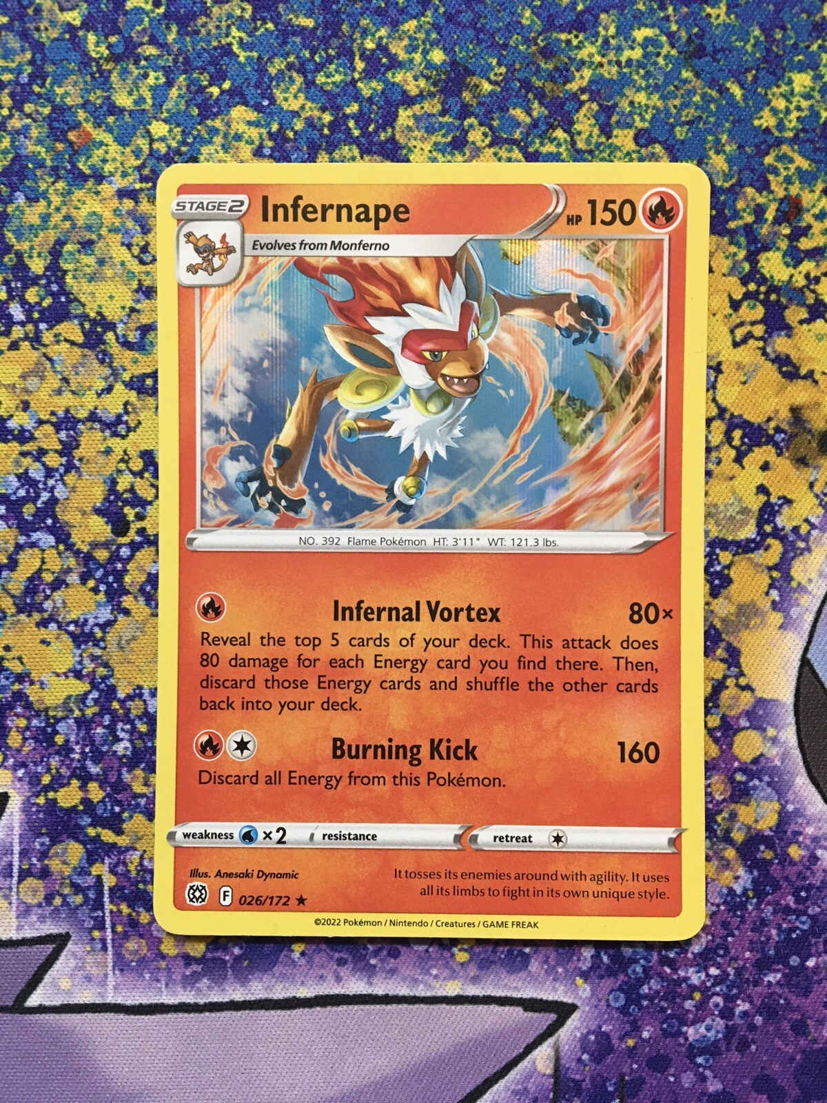Pokémon TCG - Infernape - Brilliant Stars 026/172 - Holo Rare - LP | eBay