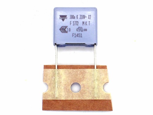 1x VISHAY 100nF K 310V~ X2 MKT F1772 (0.1μF,100n, 250V~,AC,275 ...