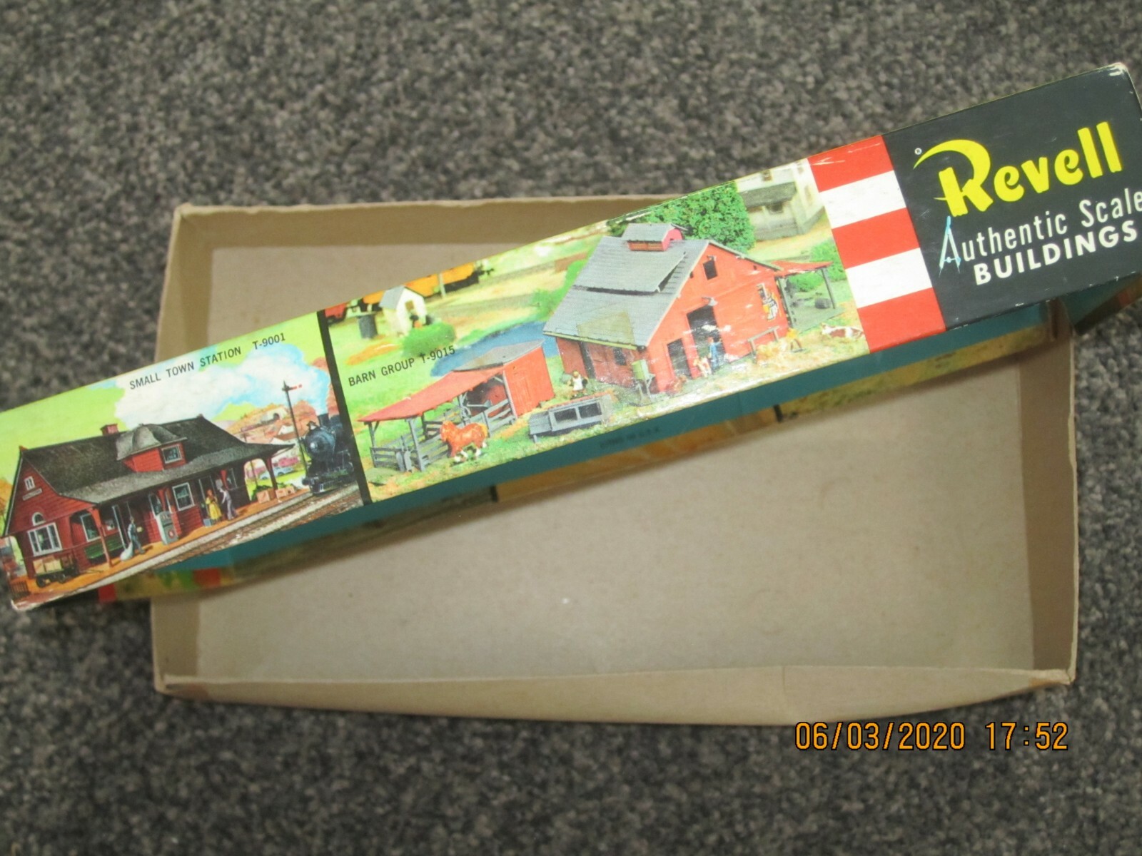 Revell HO model train freight station empty box | eBay
