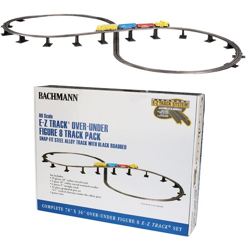 Bachmann 44475 EZ Track Over-Under Figure 8 Track Pack HO Scale ...