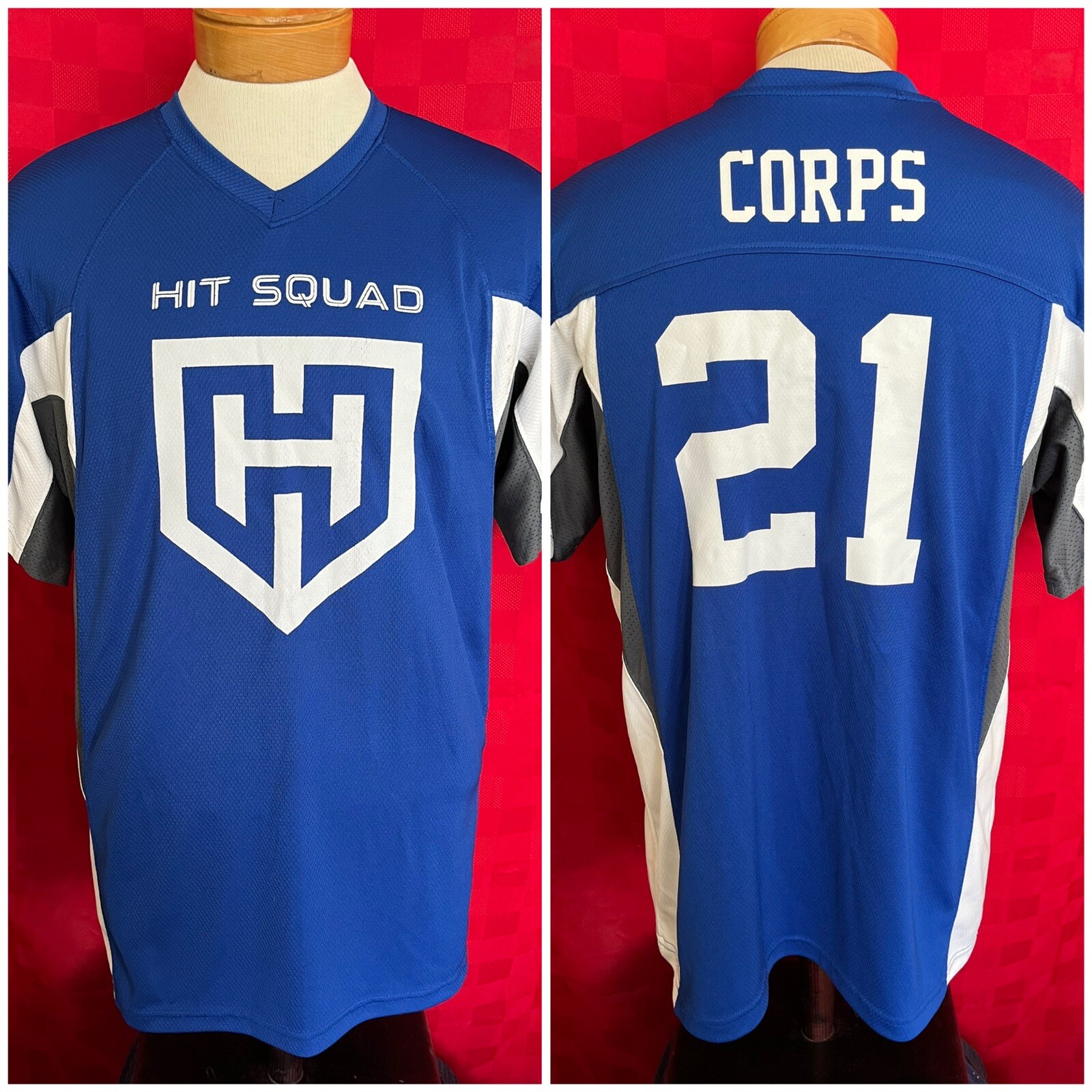 USMC Hit Squad Baseball Softball Jersey #21 Corps Siz… - Gem