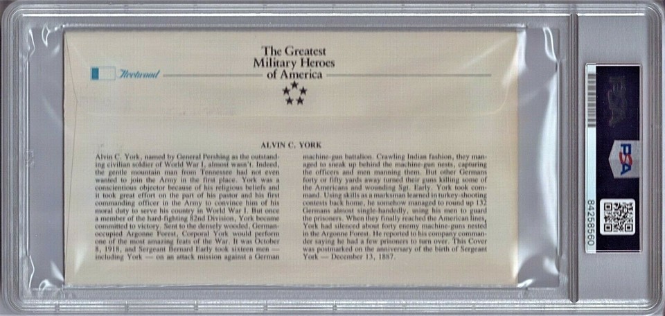 MELVIN E. BIDDLE MEDAL OF HONOR ARMY WWII SIGNED POSTAL COVER PSA/DNA ...