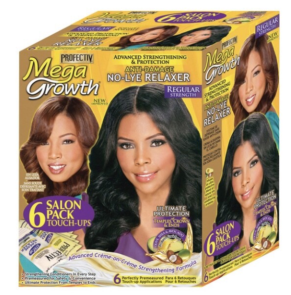 PROFECTIV MEGA GROWTH NO-LYE RELAXER 6 SALON PACK TOUCH UPS FREE ...