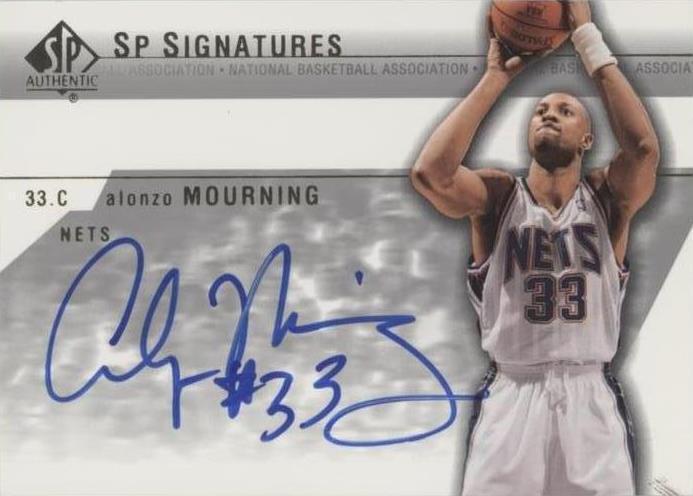 2003-04 SP Authentic - Sp Signatures Alonzo Mourning #ZO-A (AU) for ...