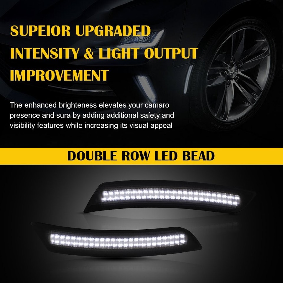 LED Side Marker Lights Front&Rear Lamp for Chevy Camaro LS LT SS ZL1 ...