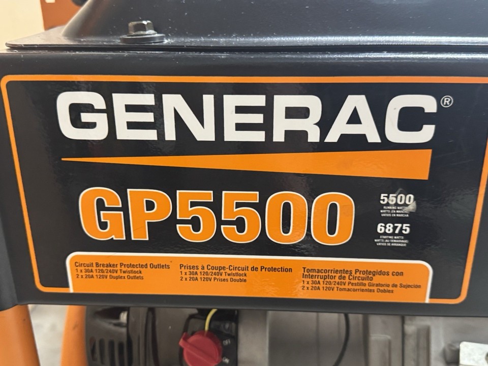 Generac GP5500 Portable Powered Generator - 5939 | eBay