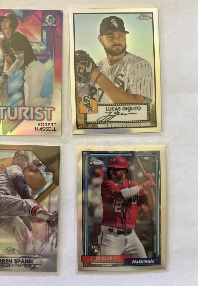 22 Card Baseball Lot Topps Chrome, Mosaic, Prizm Inserts And Parallels ...