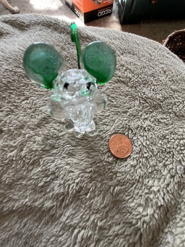 Glass Mouse Hand Made 2.25” Blown Spun Art Glass Miniature , vintage | eBay