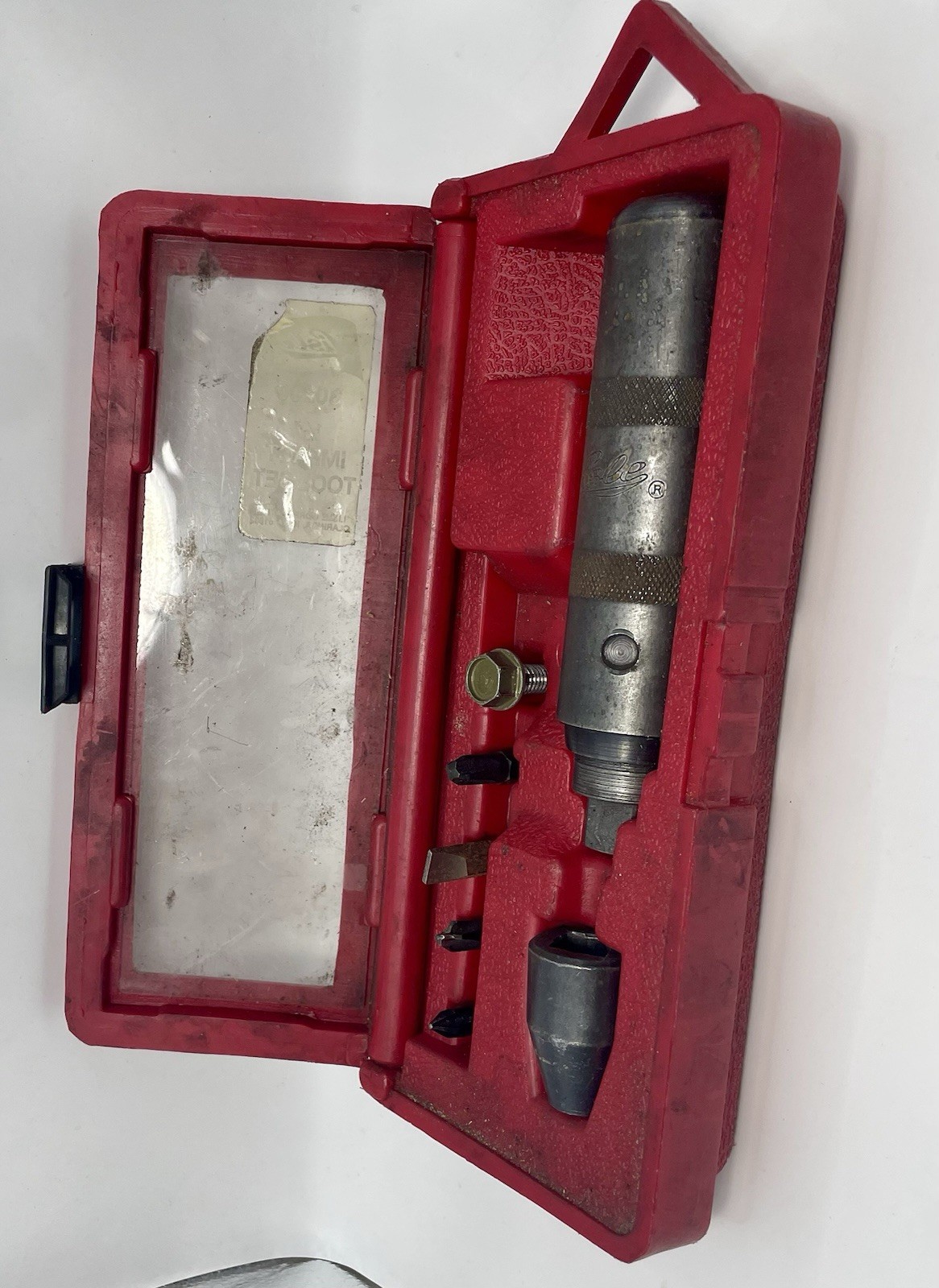 Lisle 30200 Hand Held Impact Driver Tool 1/2 inch Drive 4/5 Bits and ...