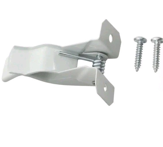 Everbilt Wall-Mounted Steel Spring Grip Clip Storage Hooks White 7/8 ...