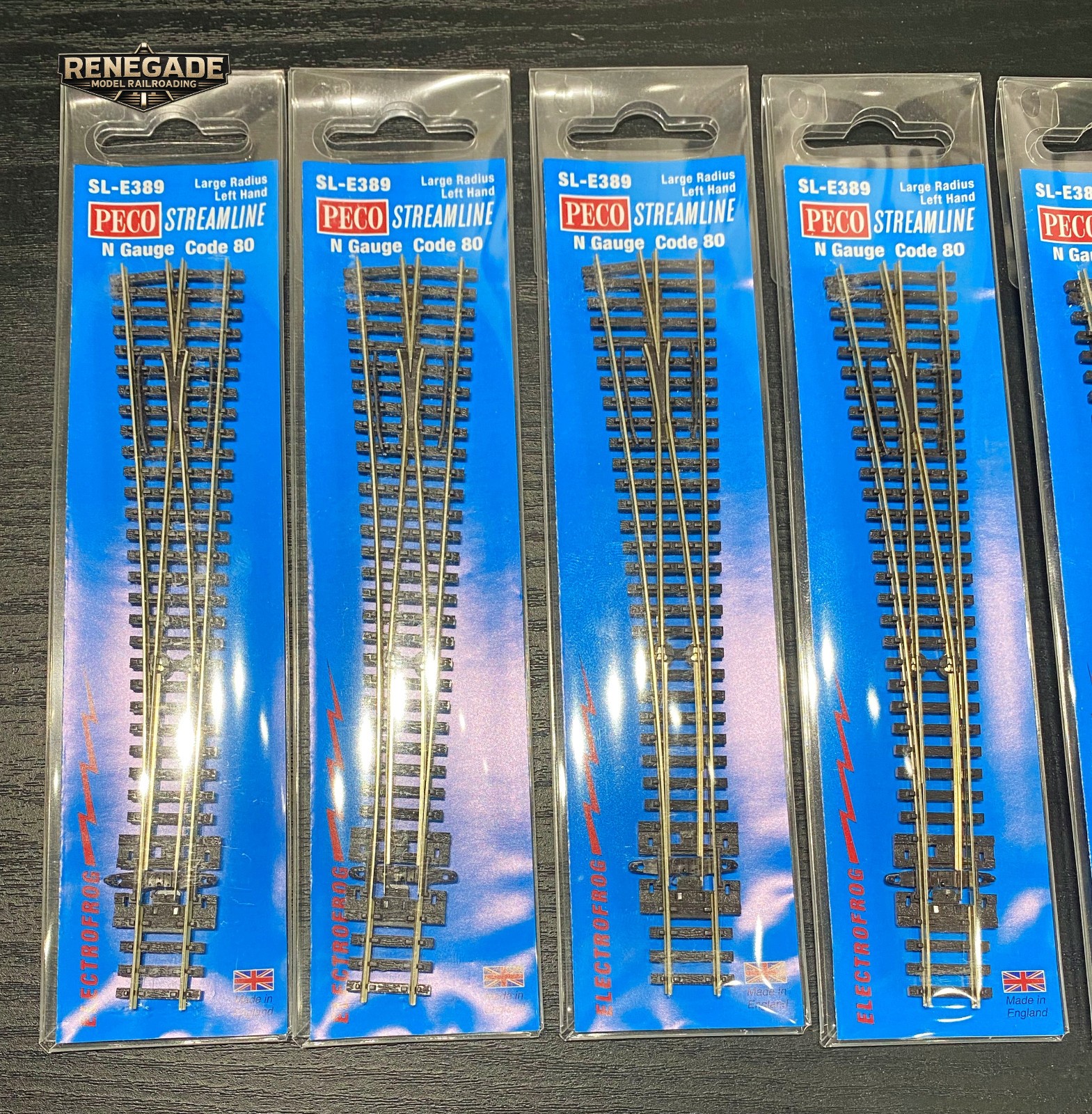PECO N Scale Code 80 Streamline Turnout Lot SL-E389 & SL-E388 ...