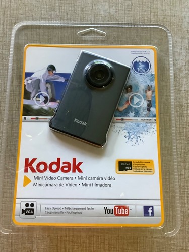 KODAK Waterproof Pocket MINI Digital VIDEO CAMERA Camcorder ZM1 Dark ...