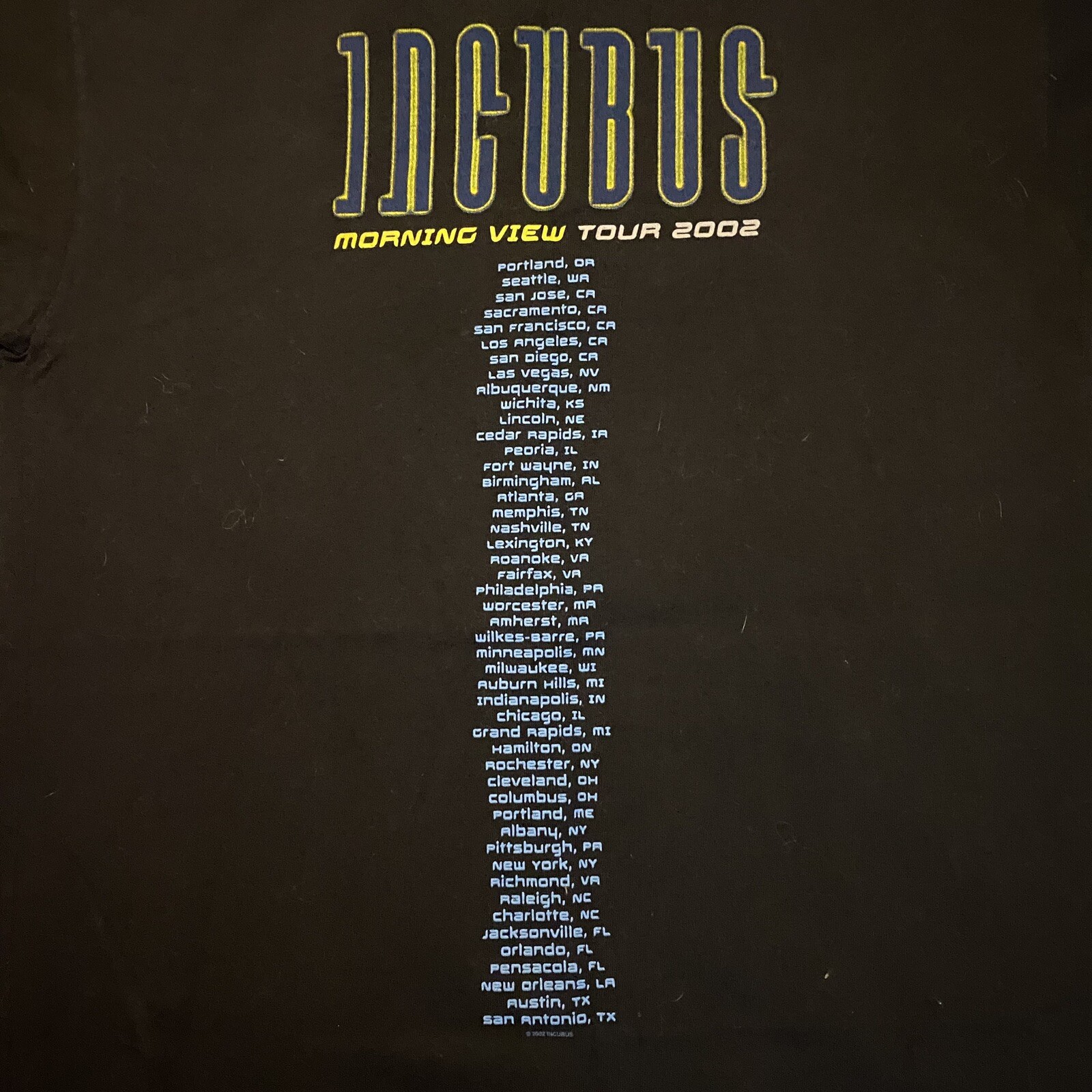 Incubus “Morning View Tour 2002” vintage t-shirt Size… - Gem