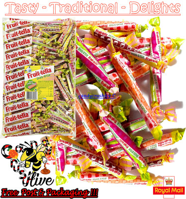 6g - 10kg Fruit-tella Fruity DUO STIX Assorted Fruit Flavours - Real ...
