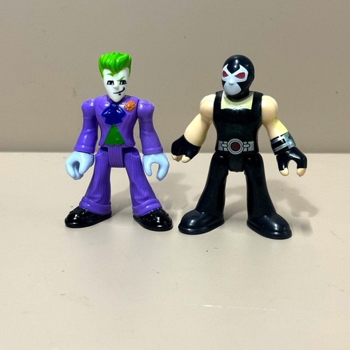 Lot 2pcs Fisher Price Imaginext DC Super Friends Bane & Joker Villains ...