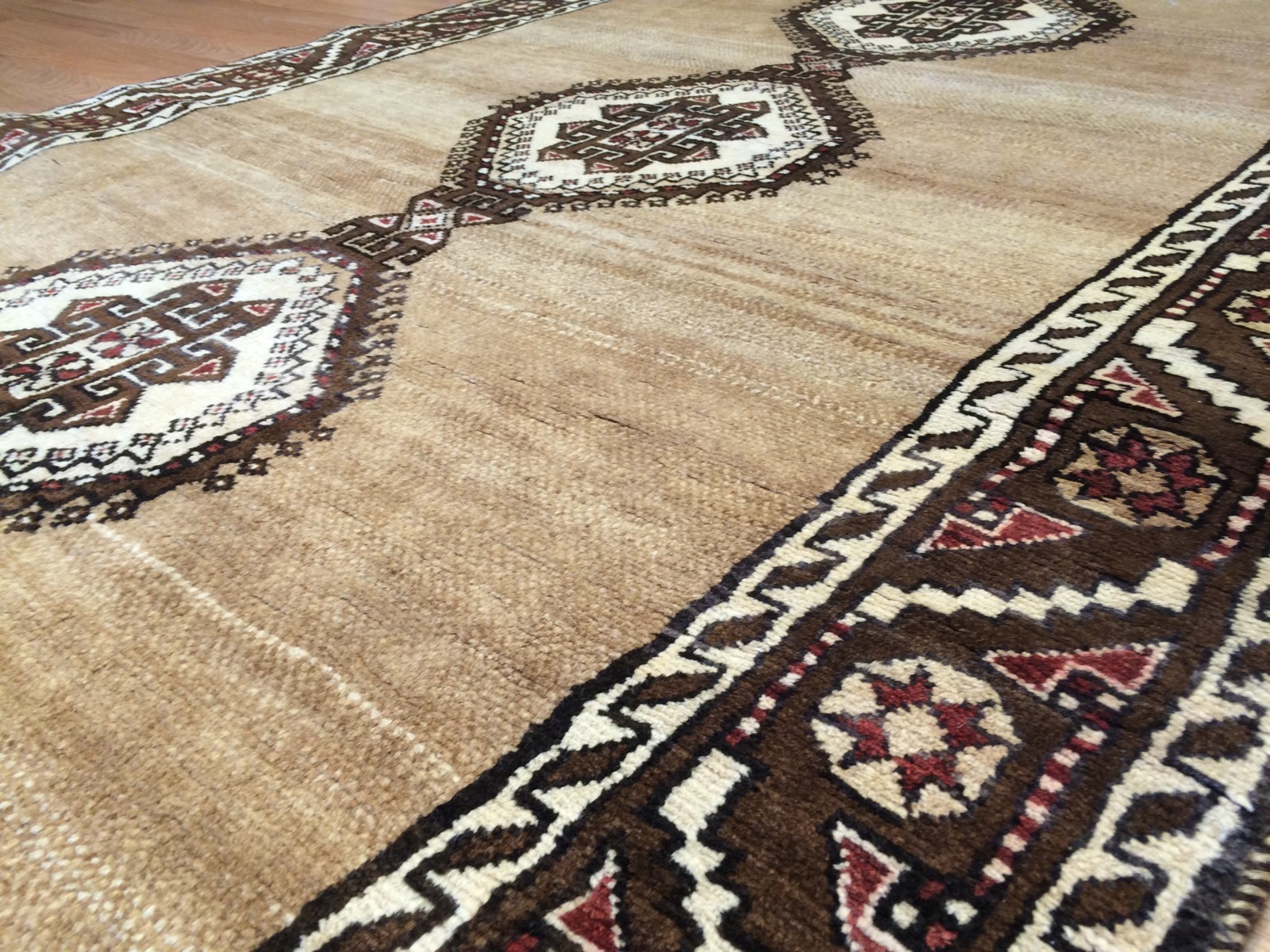 Terrific Tribal - 1930s Antique Oriental Rug - Nomadic Carpet - 4.5 x 8 ...