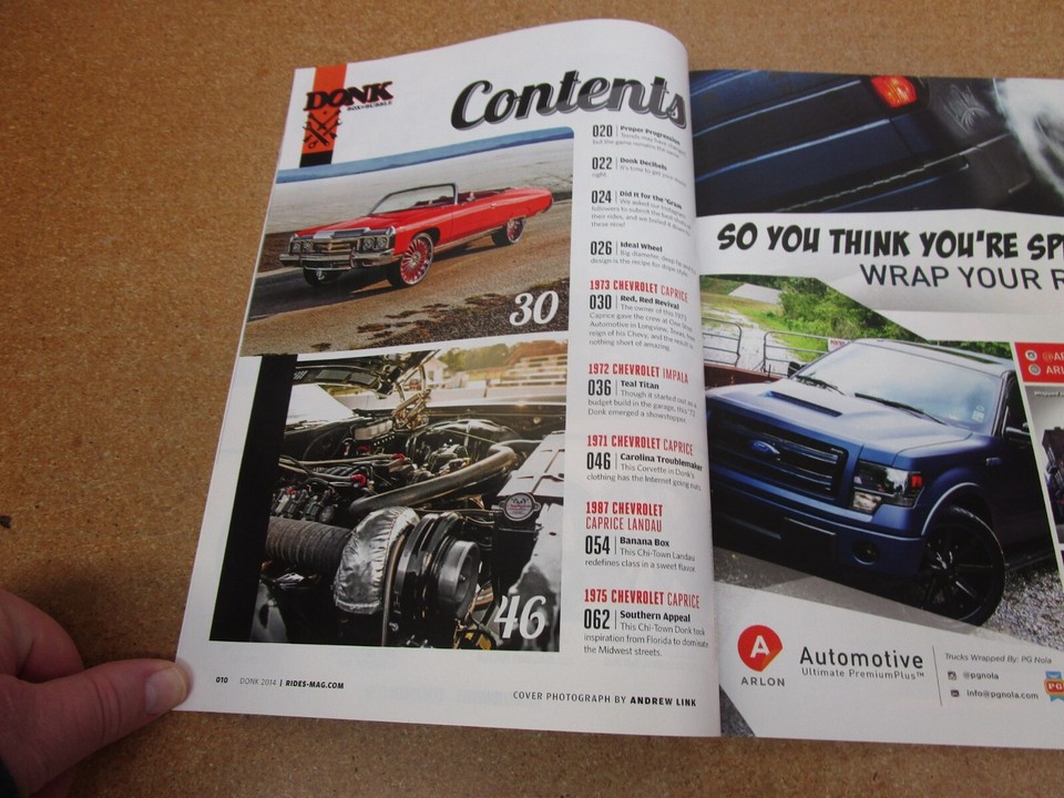 DONK BOX & BUBBLE Rides magazine 2014 car lowrider custom wheels ...