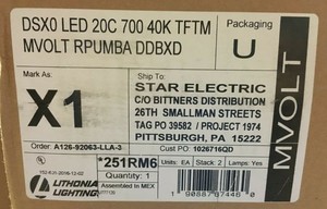 Lithonia LED Parking Lot Light DSX0 LED 40C 700 40K T3M HS SPA DNAXD ...