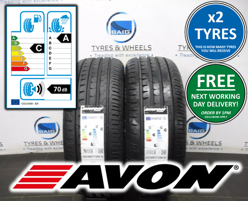 X2 205 50 17 205/50R17 93W XL AVON ZV7 NEW PREMIUM TYRES *A WET GRIP ...