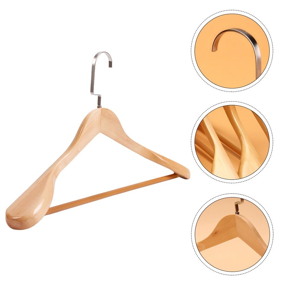 Coat Hanger Laundry Rack Sweater Hangers No Shoulder Bump Single Jacket ...