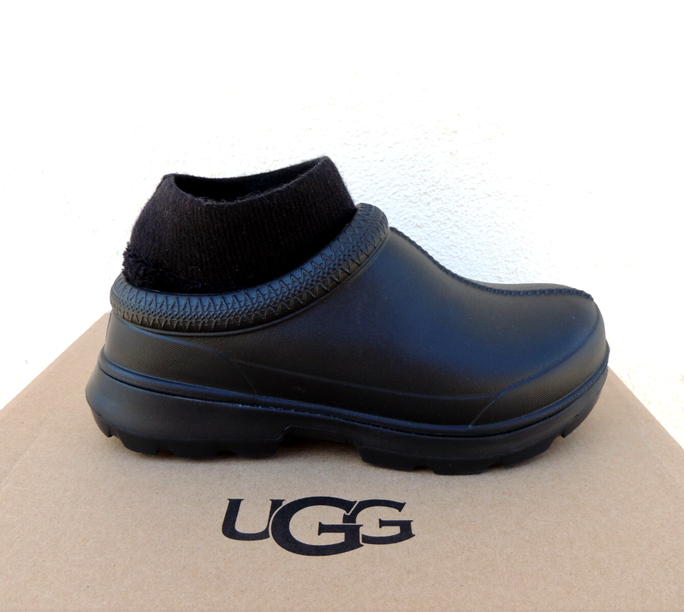 UGG BLACK TASMAN X WATERPROOF RUBBER / WOOL RAIN CLOG BOOTS, US 11/ EUR ...