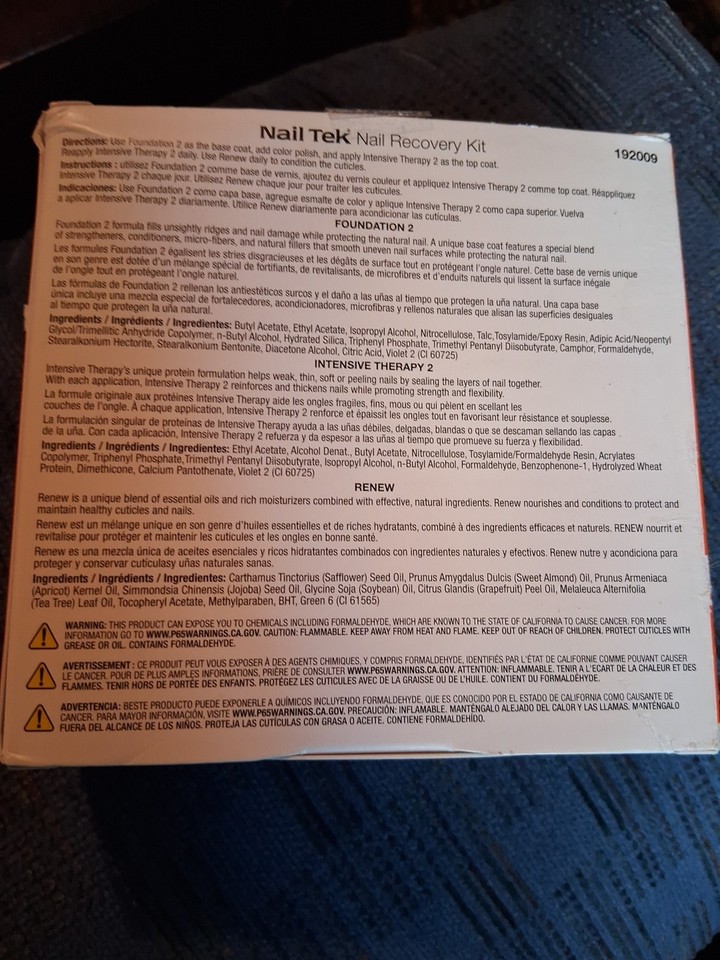 Nail Tek Nail Recovery Kit Restores Damaged Nails Brand New Kit | eBay